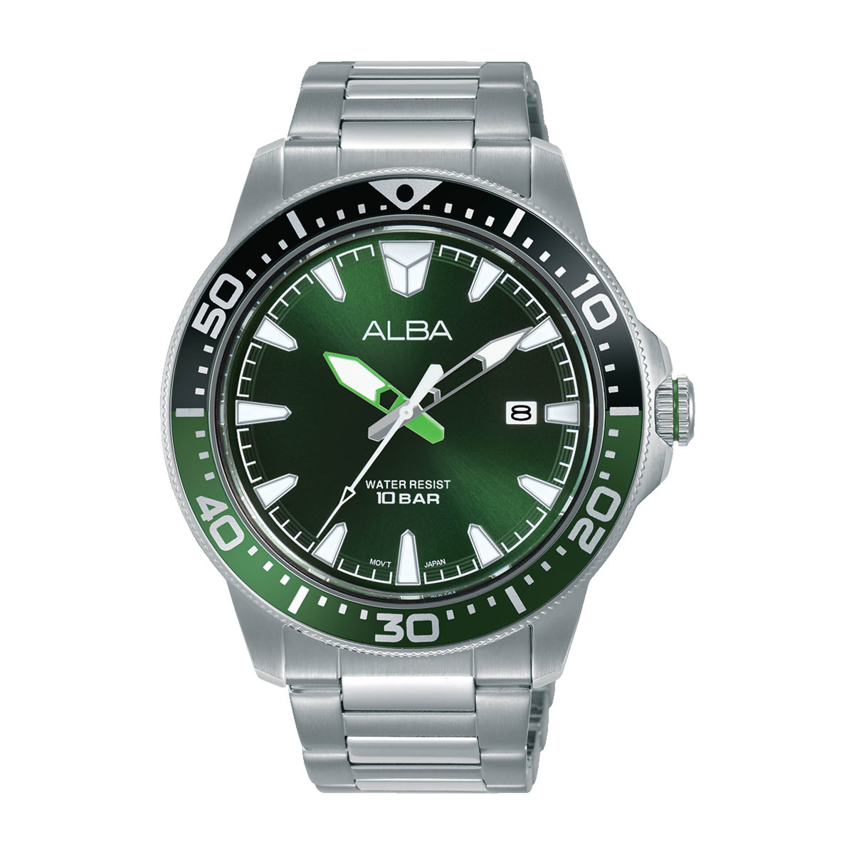 AS9T93X1 Dark Green Dial Quartz Watch – ALBA WATCHES INDIA