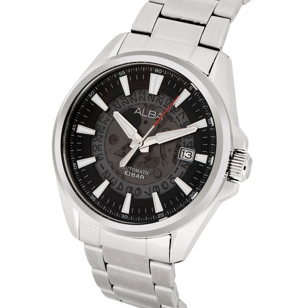 AU4031X1 Black See-Through Dial Watch with White Hands – ALBA WATCHES INDIA